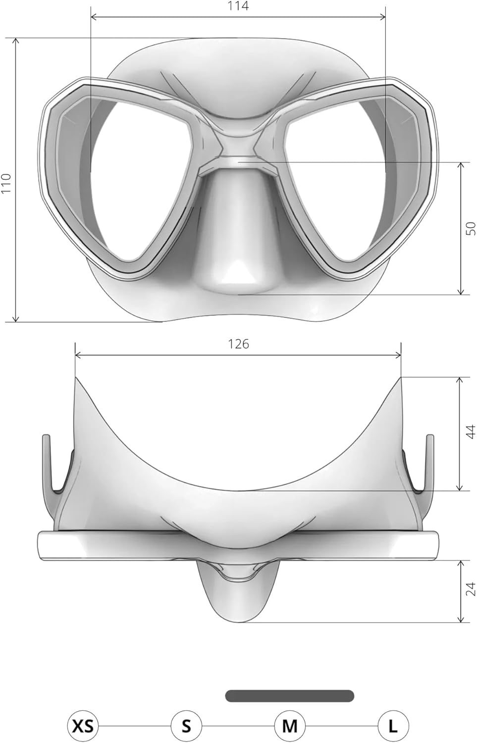 Máscara Morpheus Black - Salvimar – Pescasub